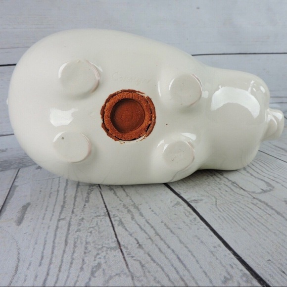 Accents | White Piggy Bank Hand Painted Face Girl Bonnet | Poshmark